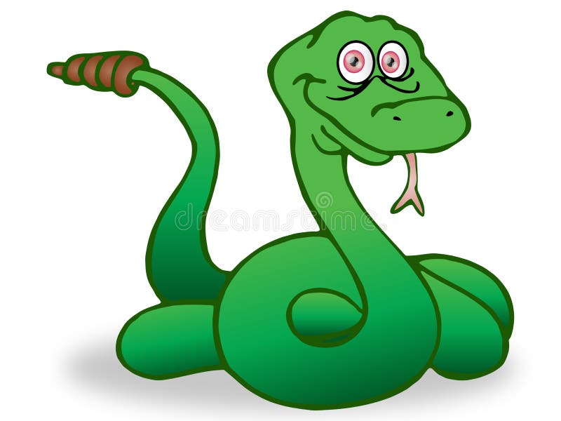 Rattle snake cartoon stock vector. Illustration of rattle - 13143891