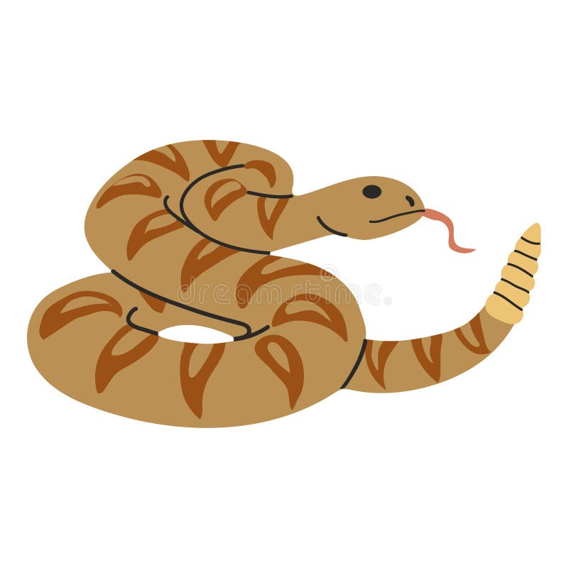 Rattle Snake Icon Clipart Logtotype Isolated Vector Illustration Stock ...