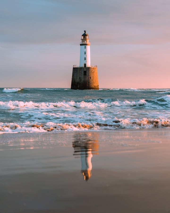 Rattray Head Lighthouse stock image. Image of scotland - 261336925