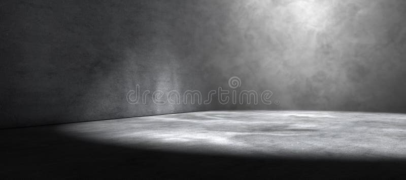 Rauch Oder Nebel Und Scheinwerfer Im Dunklen Raum Stockfoto - Bild von ...