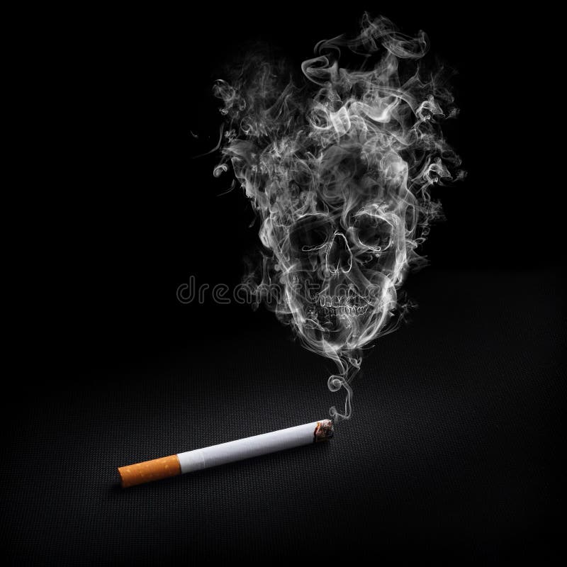 Rauchende Zigarette stock abbildung. Illustration von kühl - 21756860