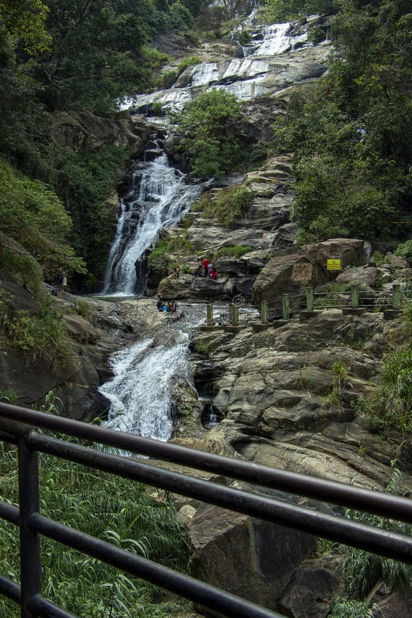 Ravana Falls Ella Sri Lanka Stock Photo - Image of flow, palm: 273731726