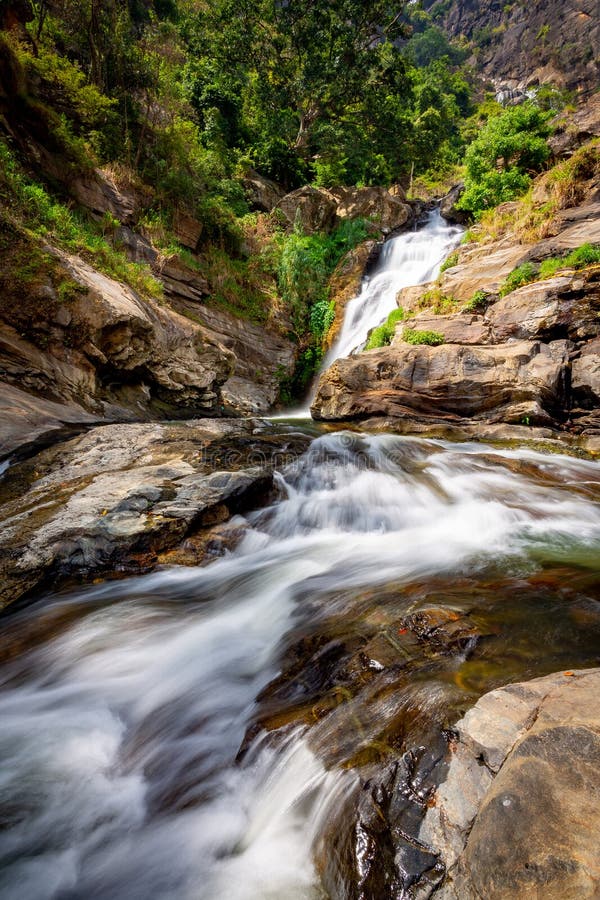 Ravana Waterfall, Ella, Sri Lanka Stock Image - Image of waterfall, exotic: 359319395