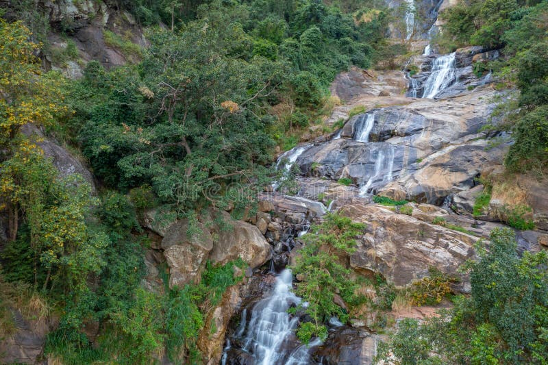 Ravana Waterfall Near Ella, Sri Lanka Stock Image - Image of cascade ...
