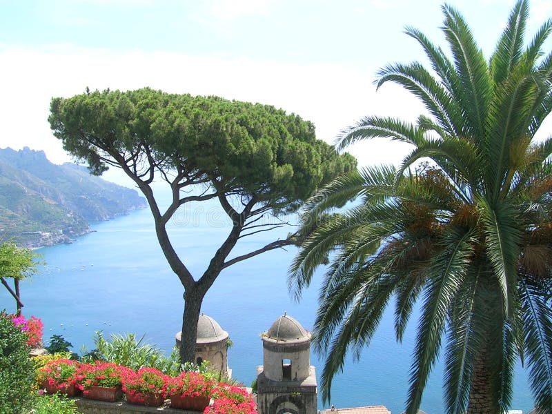 Ravello stock photo. Image of italy, travel, town, topview - 74866628