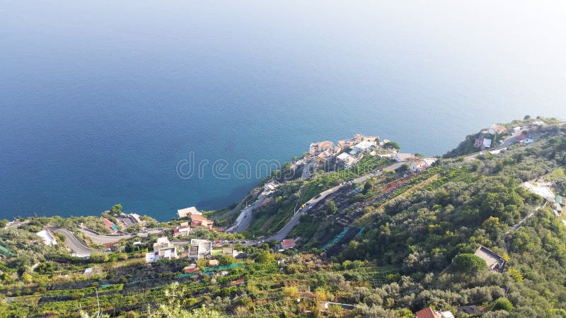 Ravello view stock photo. Image of amalfi, italy, meets - 77012830