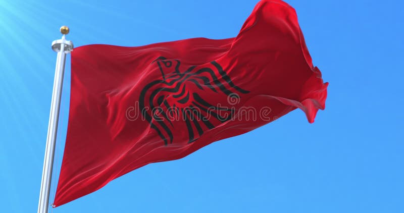 Raven Banner Flag. Loop stock video. Video of city, flagstaff - 247488731