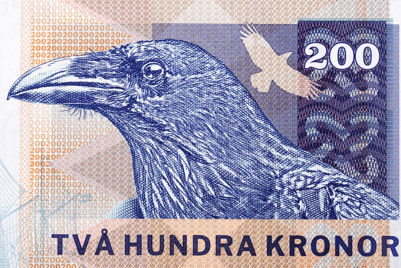 Raven head from money stock image. Image of bird, cash - 280189019