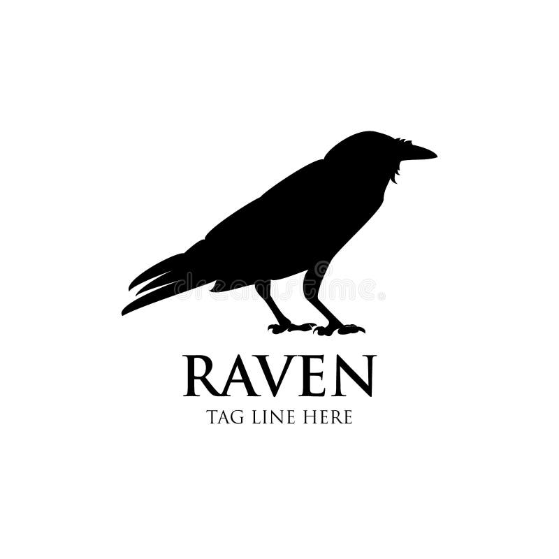 Raven Logo Icon Vector Design Stock Vector - Illustration of raven ...