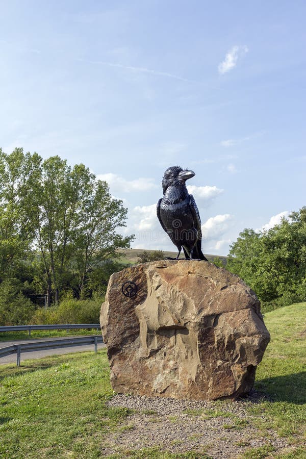 Raven statue stock photo. Image of tradition, animal - 99764304