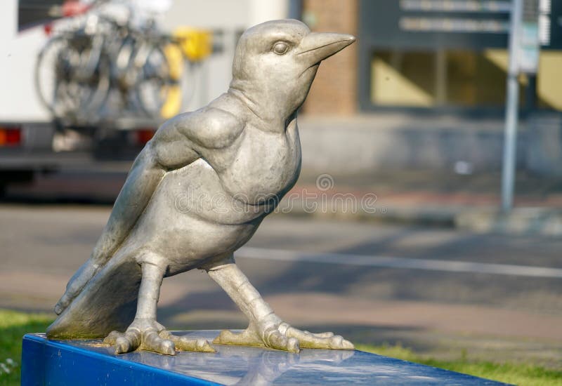 Raven statue stock photo. Image of lisse, netherlands - 71288952