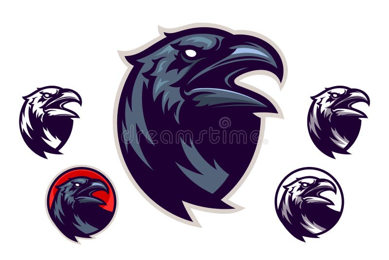Raven Emblem Stock Illustrations – 1,008 Raven Emblem Stock ...