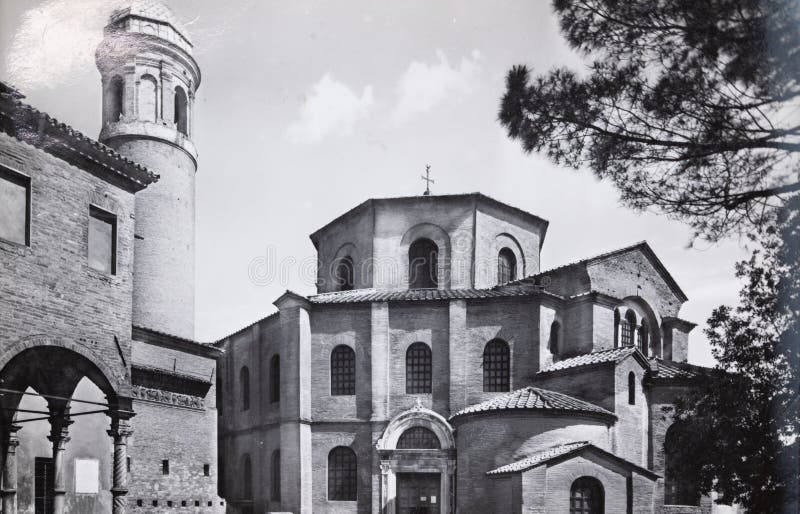 Ravenna Temple of San Vitale in the 1950s Editorial Stock Photo - Image ...
