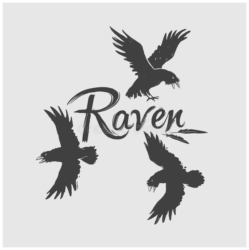 Flight Ravens Stock Illustrations – 180 Flight Ravens Stock ...