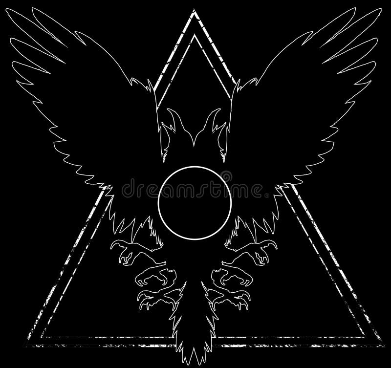 Ravens symbol stock illustration. Illustration of symbol - 111059104
