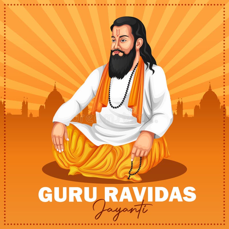 Guru Ravidas Jayanti Greeting Card Design Stock Vector - Illustration ...
