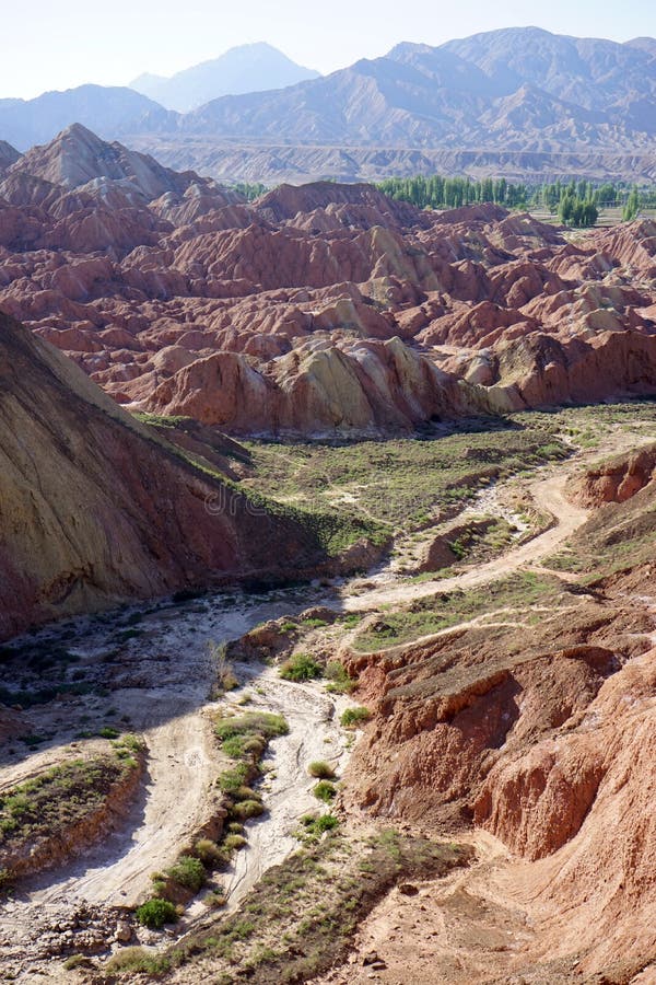 Ravine in park stock image. Image of ravine, grass, danxia - 94134779