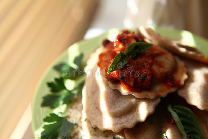Ravioli stock image. Image of health, diner, tomato, italy - 15542673