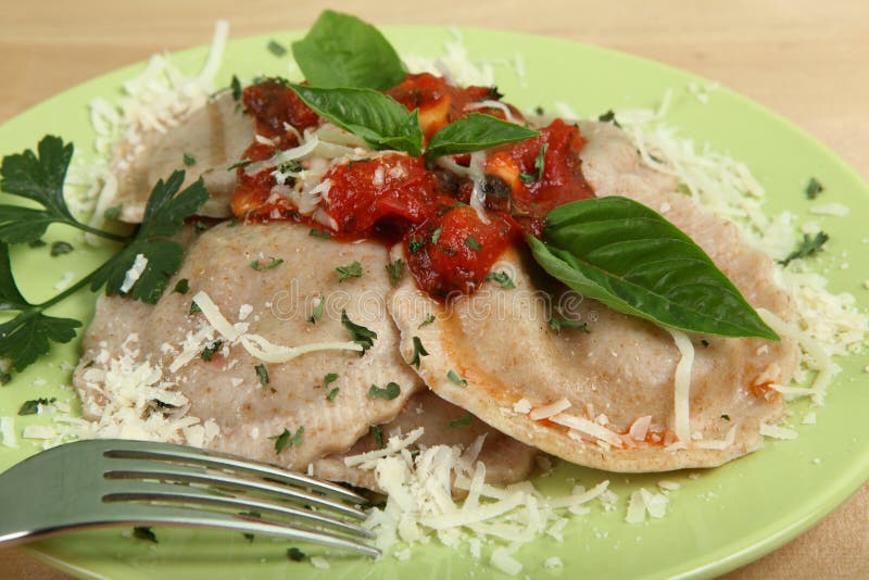 Ravioli stock photo. Image of silverware, kitchen, green - 15542682