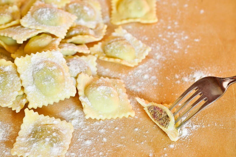 Ravioli alla Piemontese stock image. Image of italian - 21290739