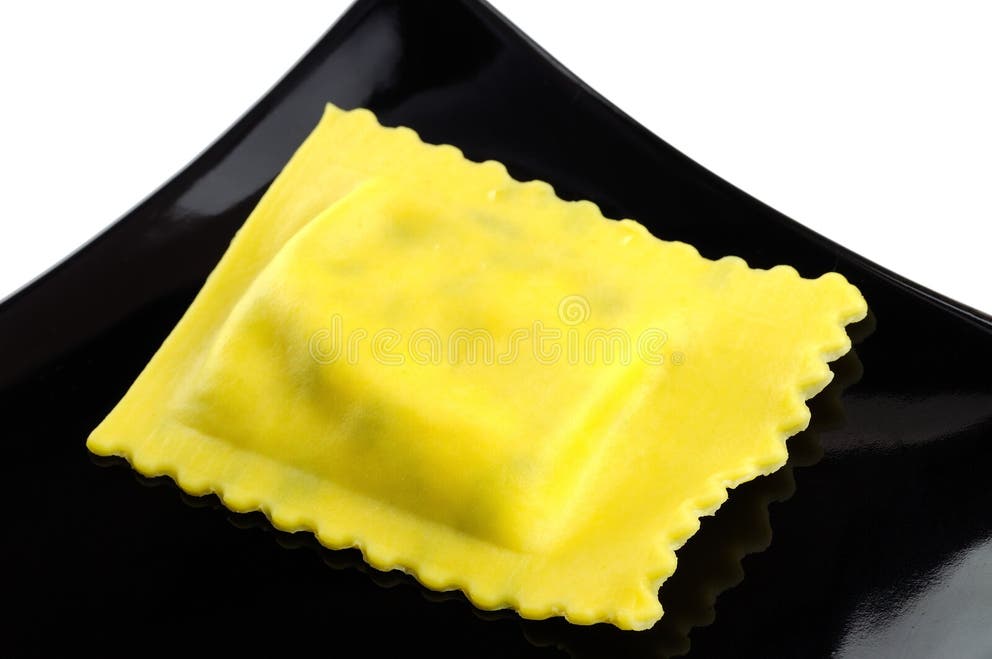 Ravioli, italian egg pasta stock photo. Image of plate - 28143356