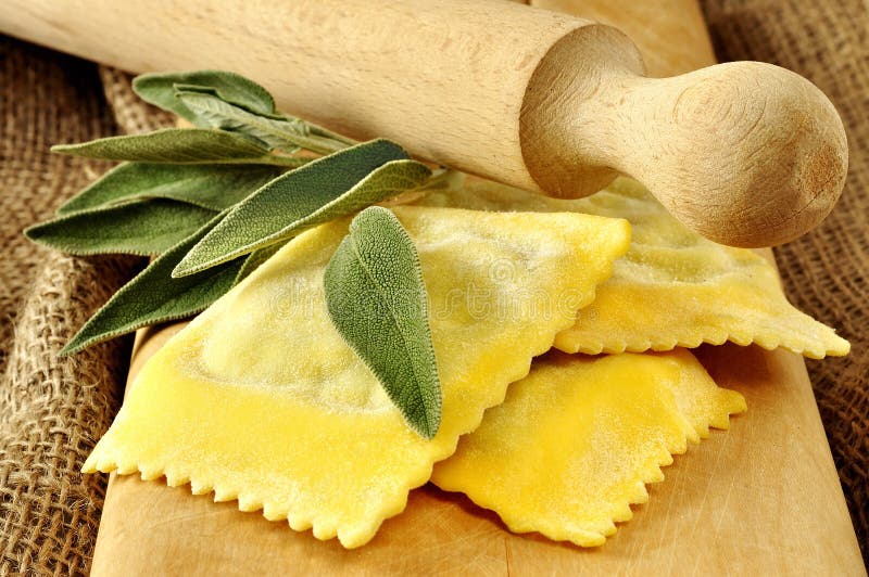 Ravioli, italian egg pasta stock image. Image of italy - 28143397