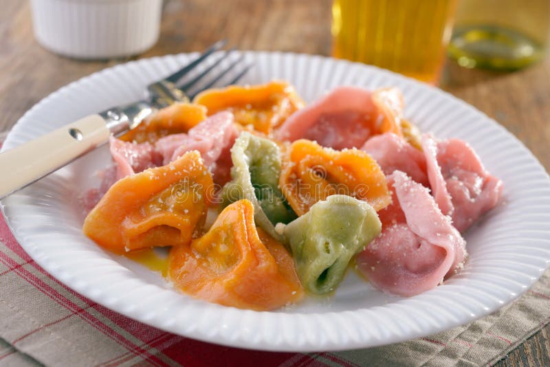 Multi-colored ravioli stock photo. Image of children - 79755116