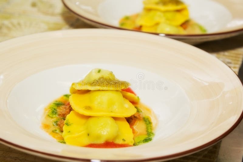 Ravioli stock image. Image of dough, cheese, eating, dinner - 41899923