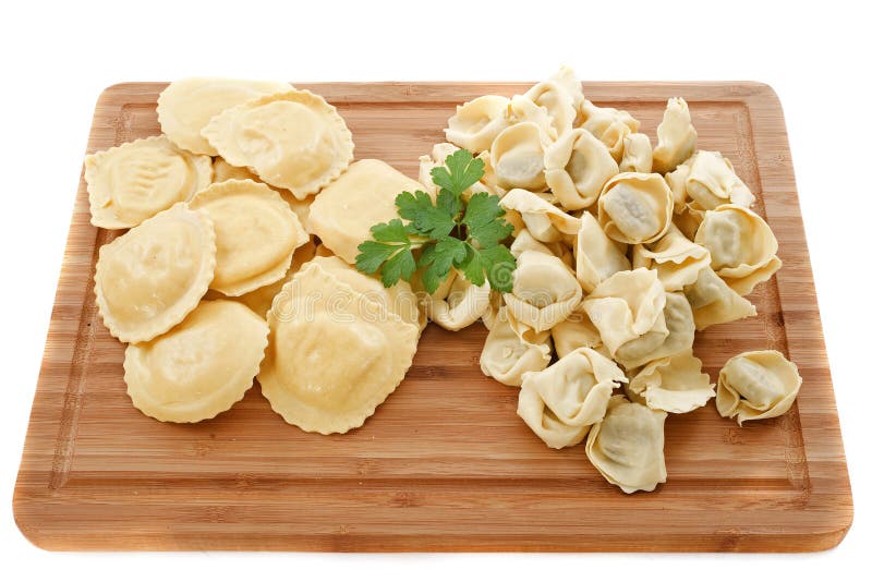 Ravioli and tortellini stock photo. Image of parsley - 27264436