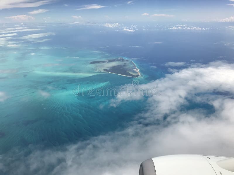 The Ravishing Blue Ocean and Island Stock Photo - Image of gorgeous ...