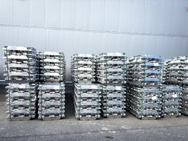 Raw Aluminum stock image. Image of metal, export, melt - 288992337