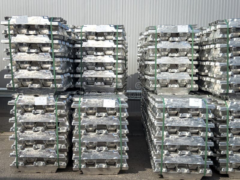 Raw Aluminum stock image. Image of metal, export, melt - 288992337