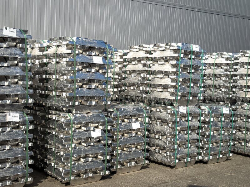 Raw Aluminum stock image. Image of metal, export, melt - 288992337
