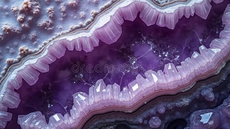 Raw Amethyst Geode, Deep Violet Crystal Texture High Quality Image ...