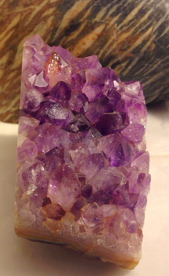 Raw amethyst Quartz stock image. Image of amethyst, crystals - 66638889