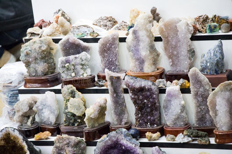 Raw Amethyst Rock with Crystal Ametist Stock Image - Image of jewelry ...