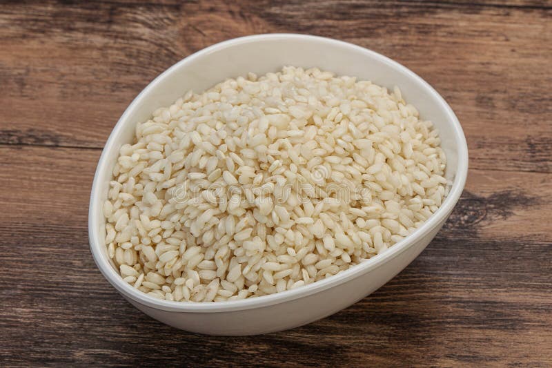 Raw Arborio Rice for Risotto Stock Image - Image of vegetarian, macro ...