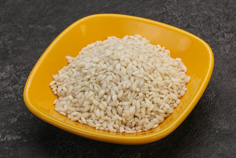 Raw Arborio Rice for Risotto Stock Photo - Image of closeup, cereal ...