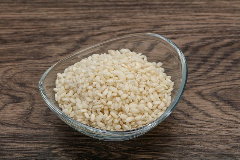 Raw Arborio Rice for Risotto Stock Photo - Image of diet, italian ...