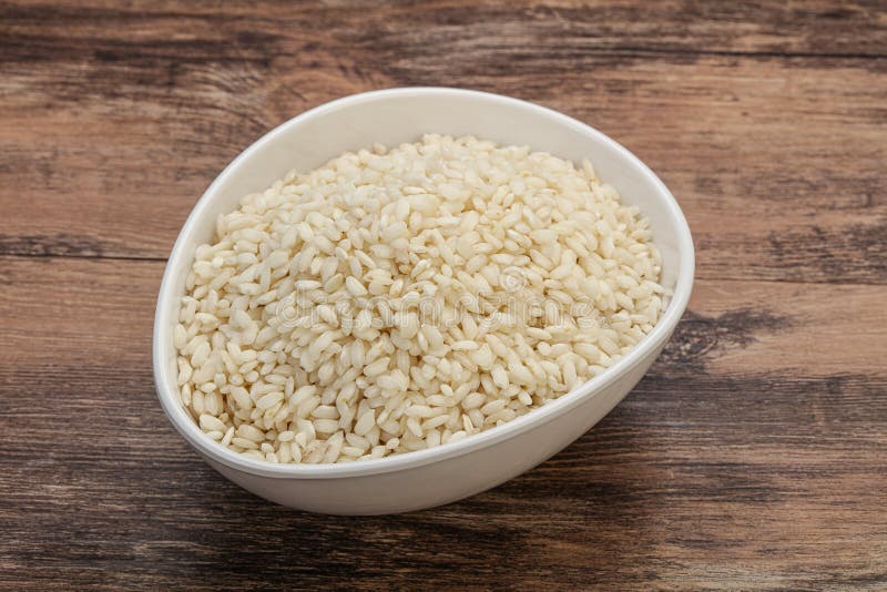 Raw Arborio Rice for Risotto Stock Photo - Image of closeup, italian ...