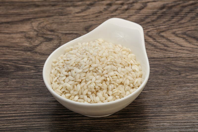 Raw Arborio Rice for Risotto Stock Photo - Image of traditional ...