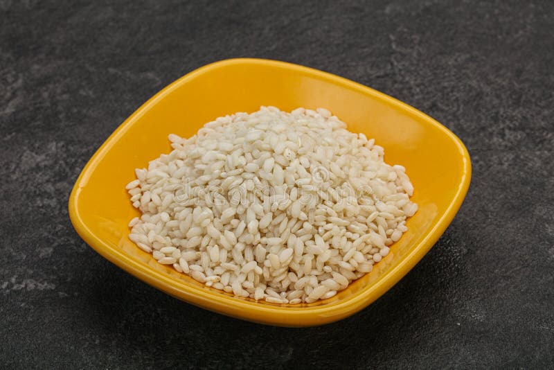 Raw Arborio Rice for Risotto Stock Photo - Image of italian, rice ...