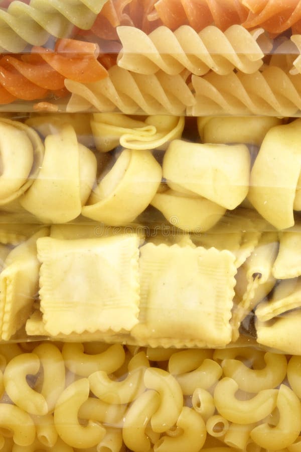 Raw Assorted and Delicious Packaged Pasta Stock Image - Image of ...