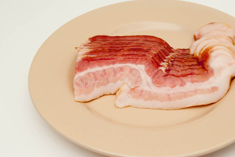 Raw Bacon stock image. Image of beige, breakfast, dish - 22290871