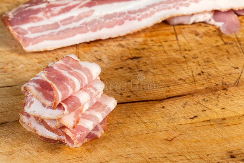 Raw bacon stock photo. Image of tasty, kitchen, breakfast - 40558014