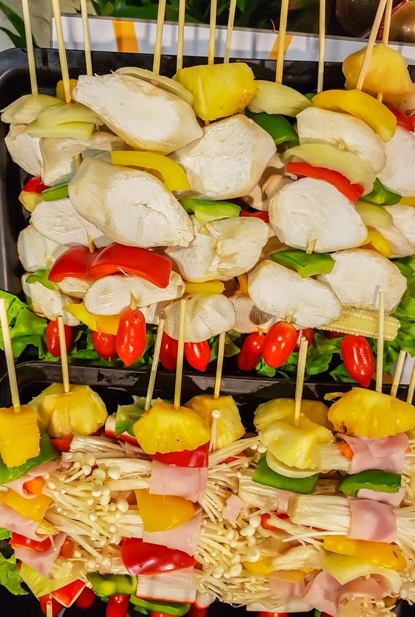 Raw Barbecue Ready for the Grill . Stock Image - Image of grill, white ...