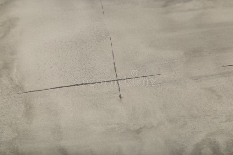 Raw or Bare Concrete Wall, Shot with Panel Seam Lines Perpendicular To ...