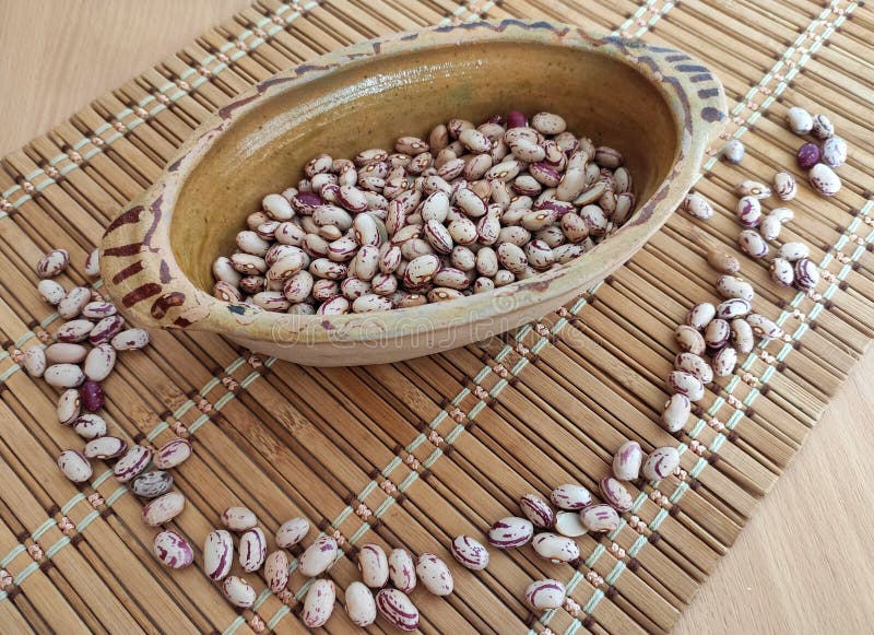 Raw beans on the table stock photo. Image of nature - 348685398