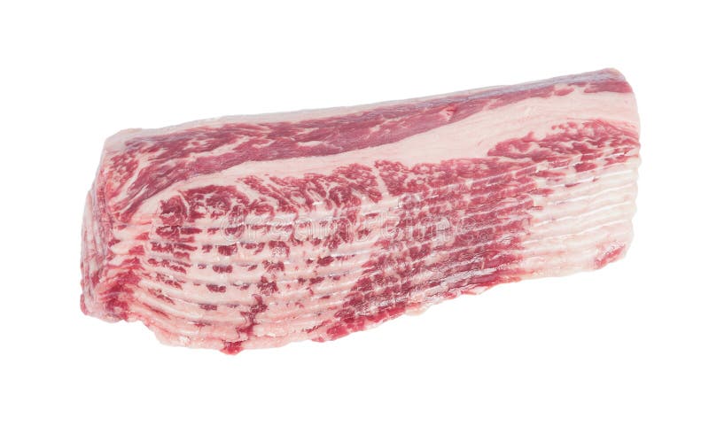 Raw beef bacon slices stock image. Image of delicious - 161771939