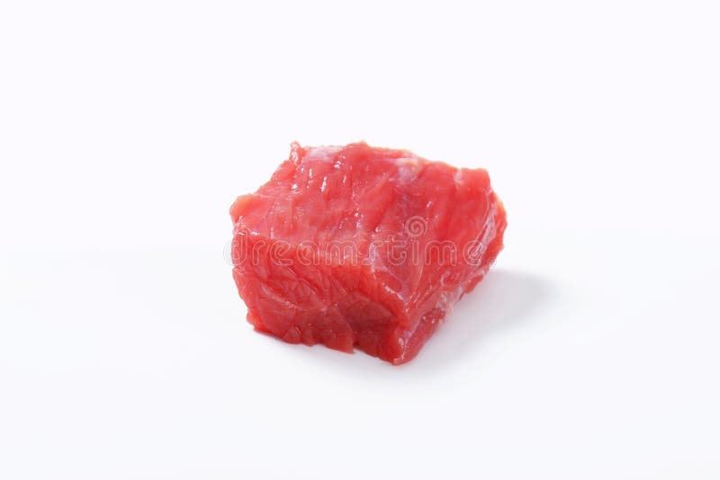 Raw beef chunk stock image. Image of cube, ingredient - 57097277